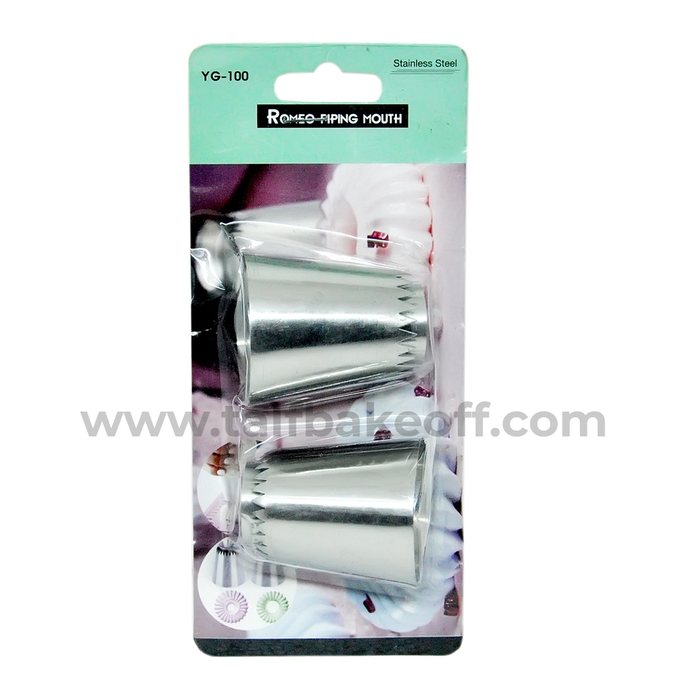 2 Pcs Romeo Sultan Nozzle Set | Steel nozzles | – TALF BAKE OFF
