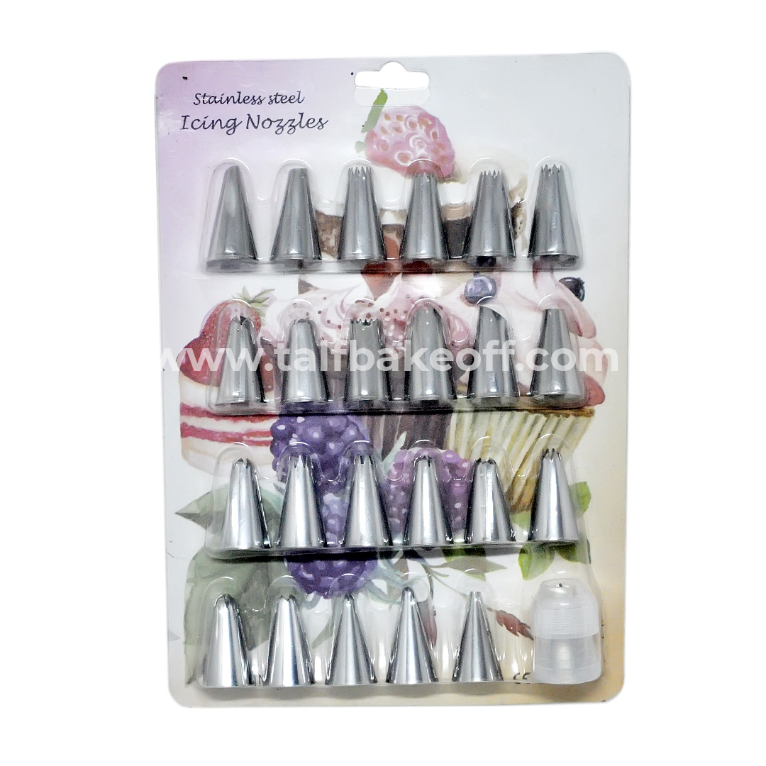 24-Pcs Nozzle Card | Reusable and Washable | Cake Making Tools ...