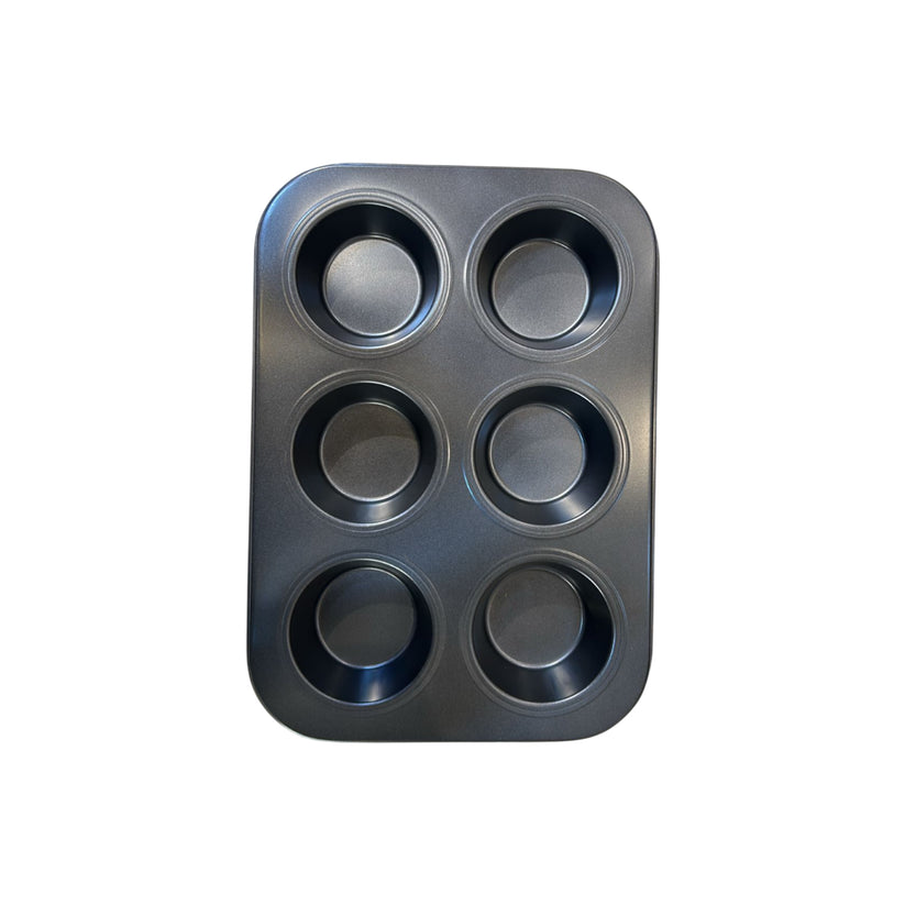 TALF 6-Cup Muffin Tray for Baking, BPA Free Non-Stick Carbon Steel Cup ...